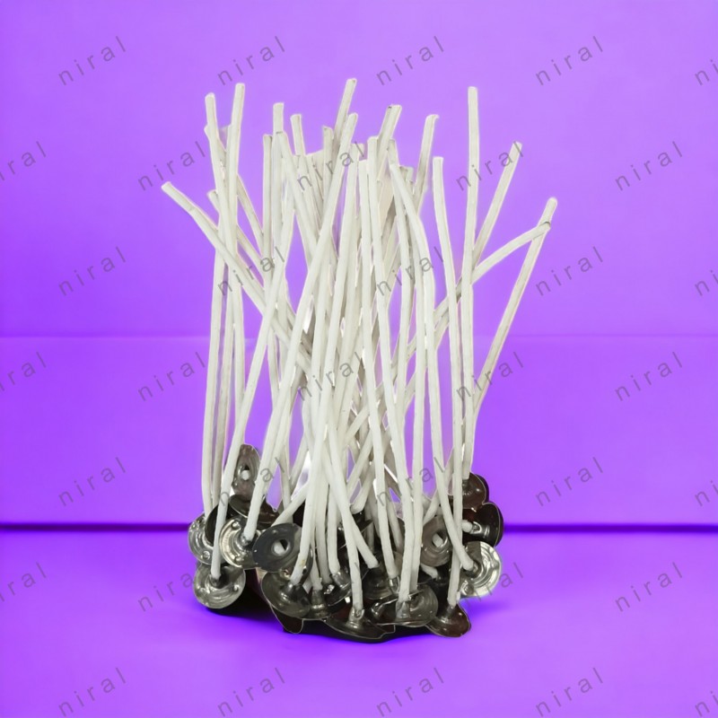 Niral's 4 inch wick - 4F Candle Wick 100 pcs