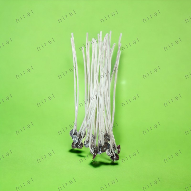 Niral's 7 Inch Wick - 7E - Gel Candle Wick 100 pcs